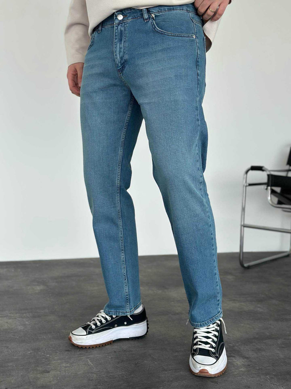 BLUE REGULAR FIT JEAN – mk.ae